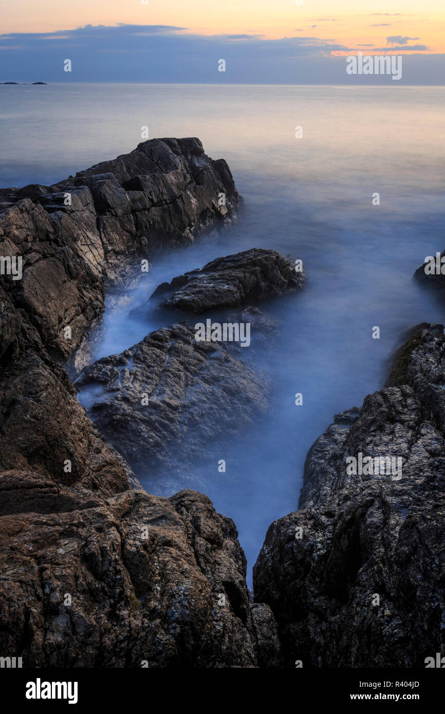 Dawn on Appledore Island, Maine. Isles of Shoals Stock Photo - Alamy