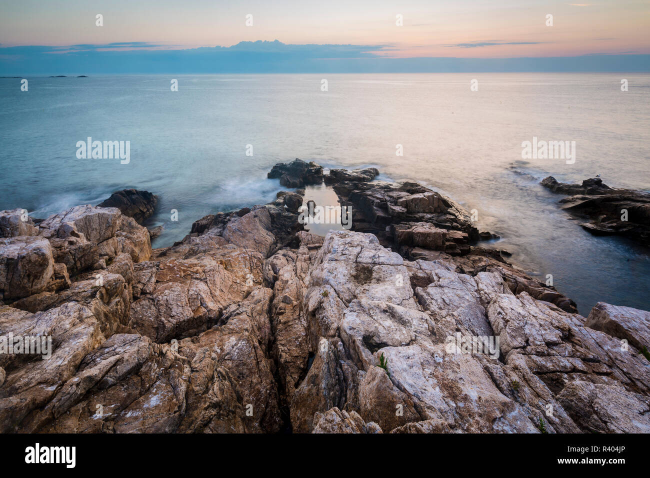 Ledges on Appledore Island, Maine. Isles of Shoals Stock Photo - Alamy
