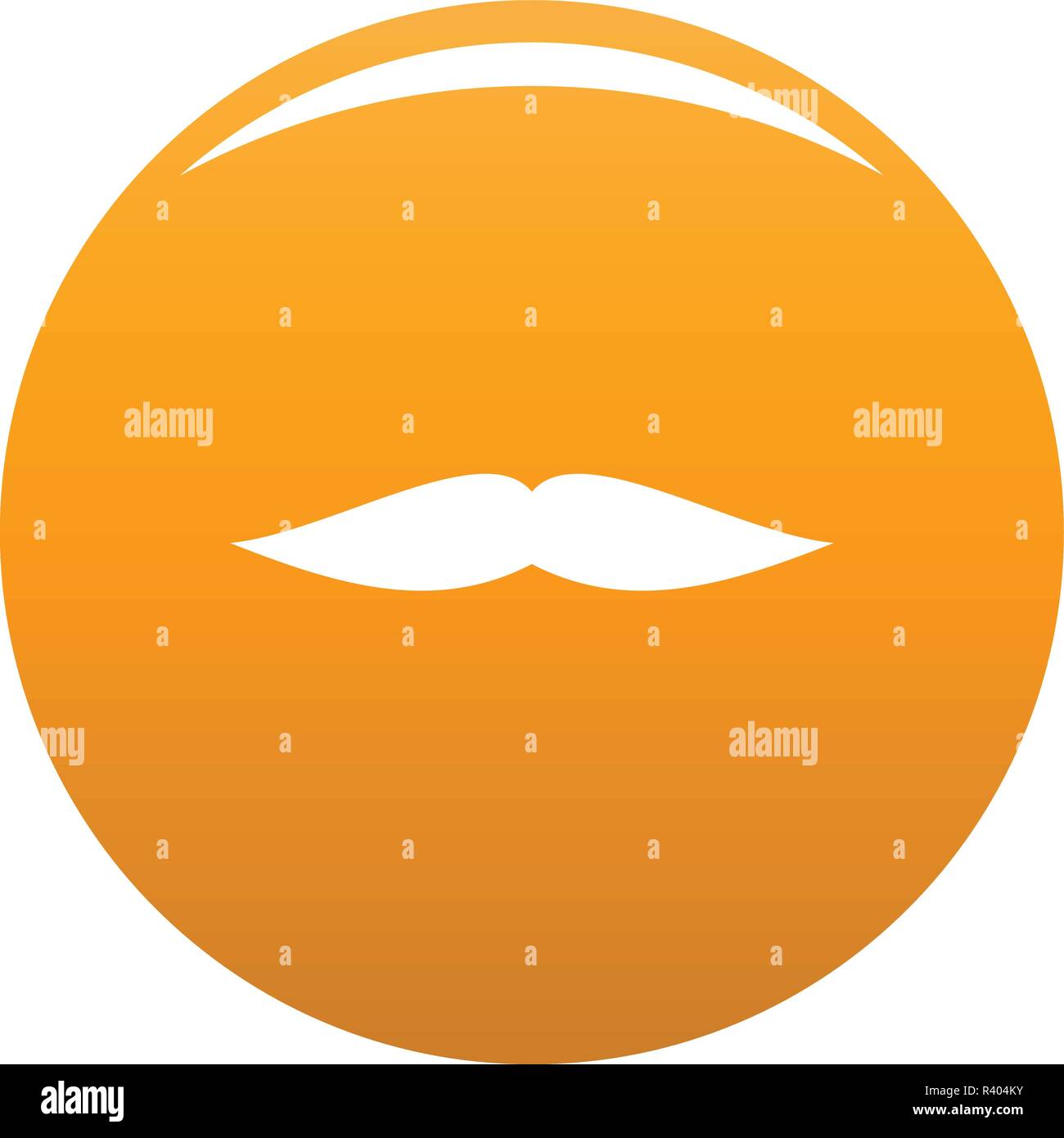 Flat mustache icon. Simple illustration of flat mustache vector icon ...
