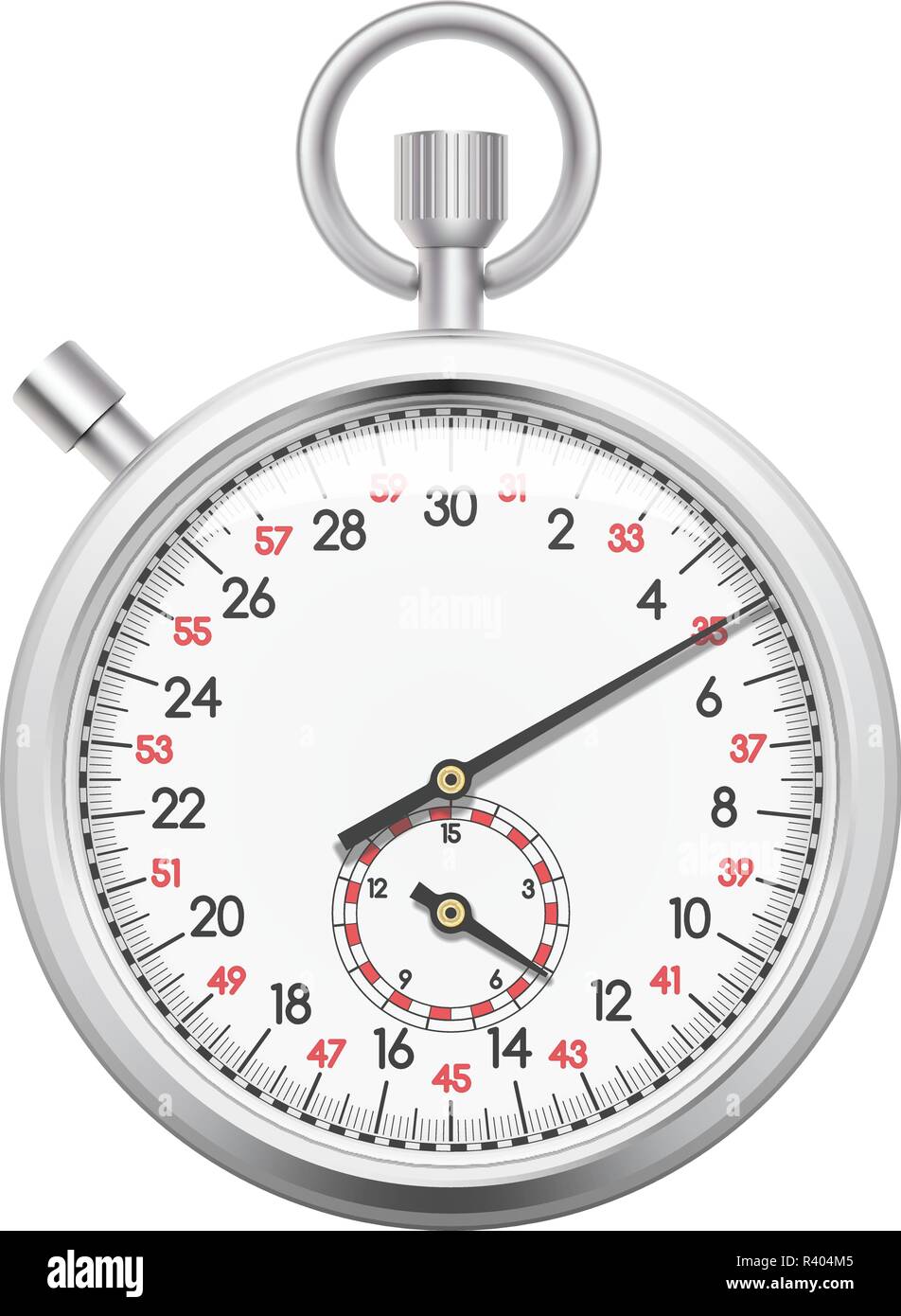 Realistic chronometer, time recording stop watch for sports, delivery ...