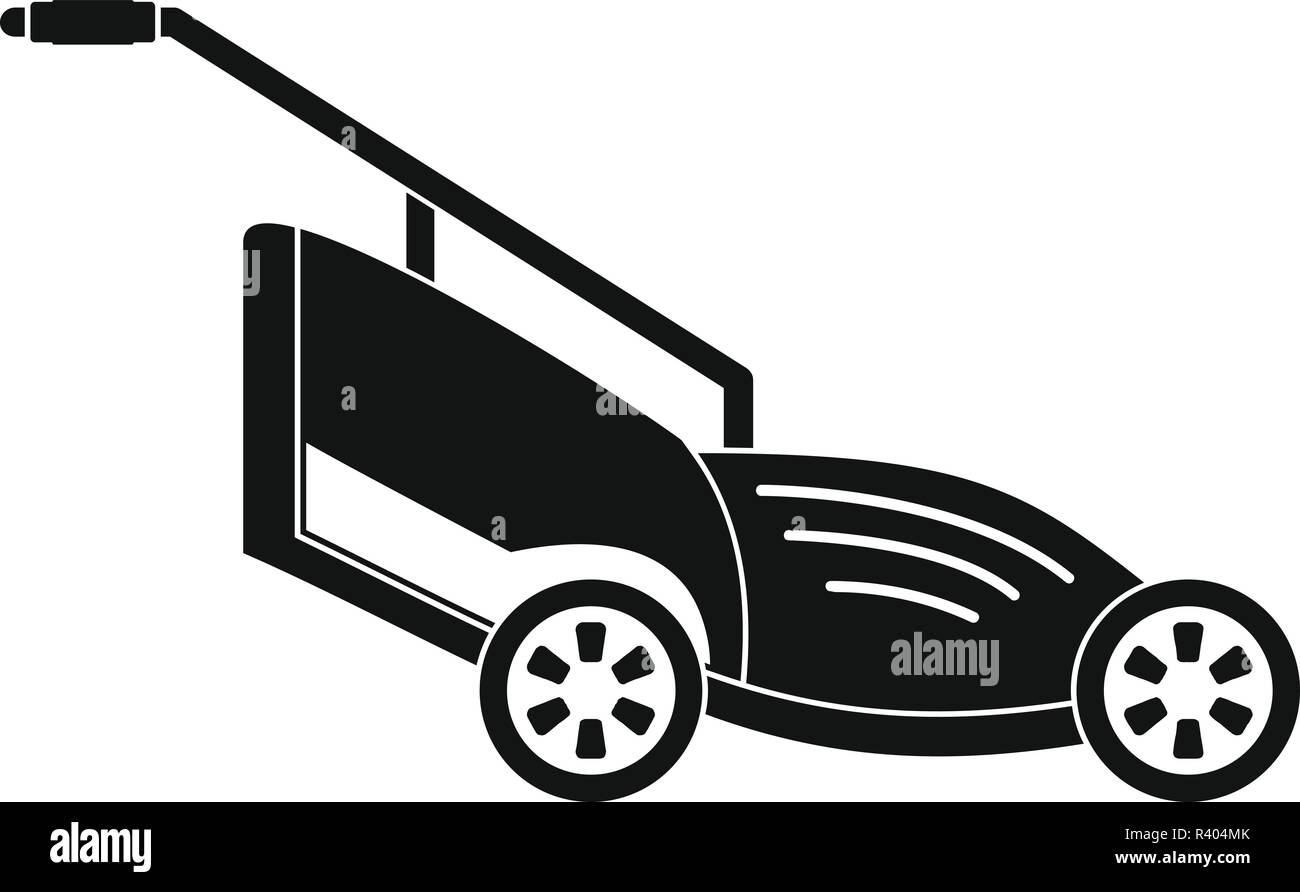 Lawn mower icon. Simple illustration of lawn mower vector icon for web ...