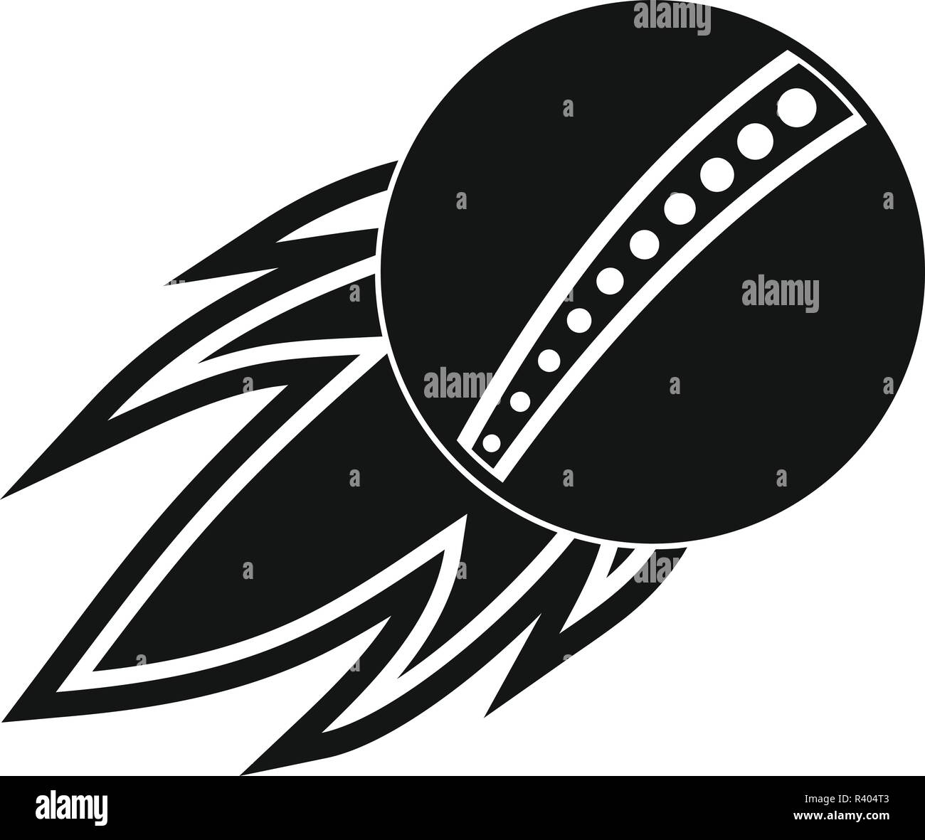 Cricket fire ball logo. Simple illustration of cricket fire ball vector ...