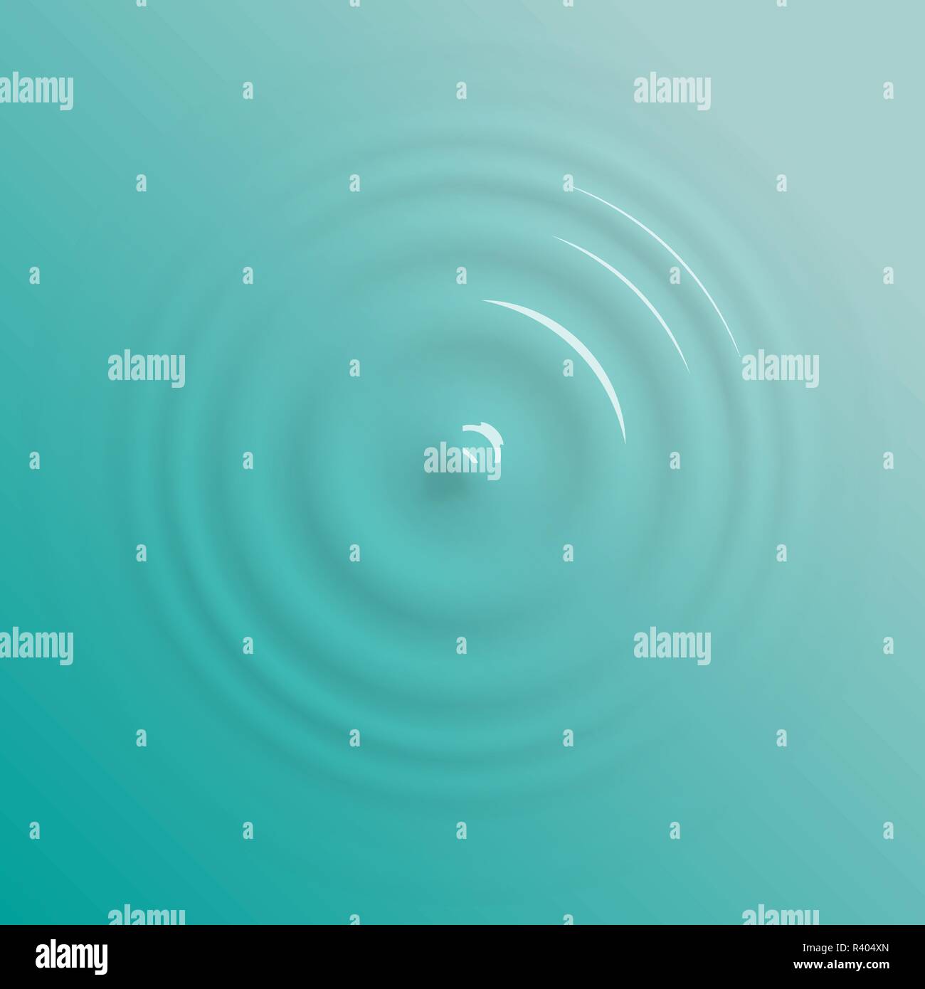 Water drop or rain droplet falling on water surface background ...