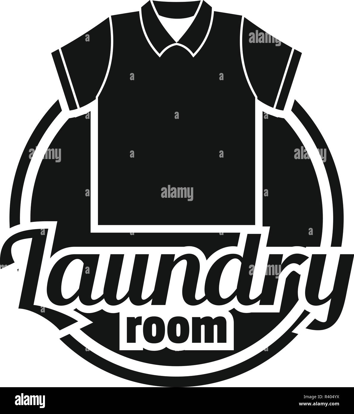 Clothes laundry room logo. Simple illustration of clothes laundry room ...