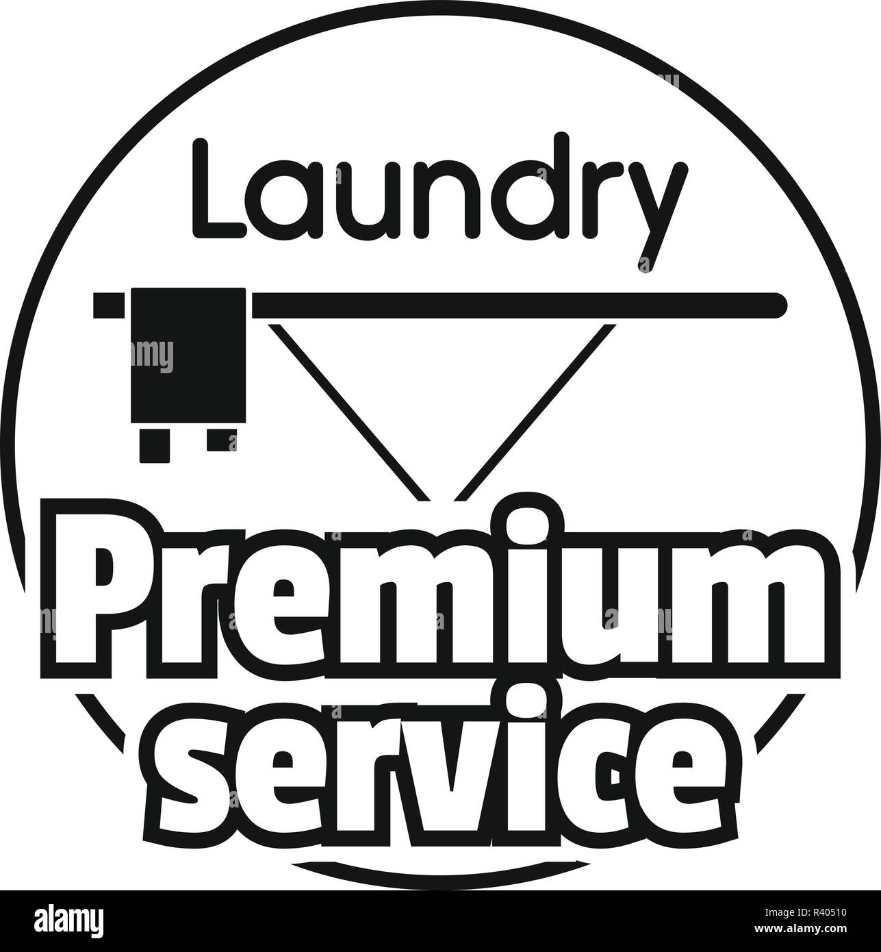 Laundry service room logo. Simple illustration of laundry service room ...