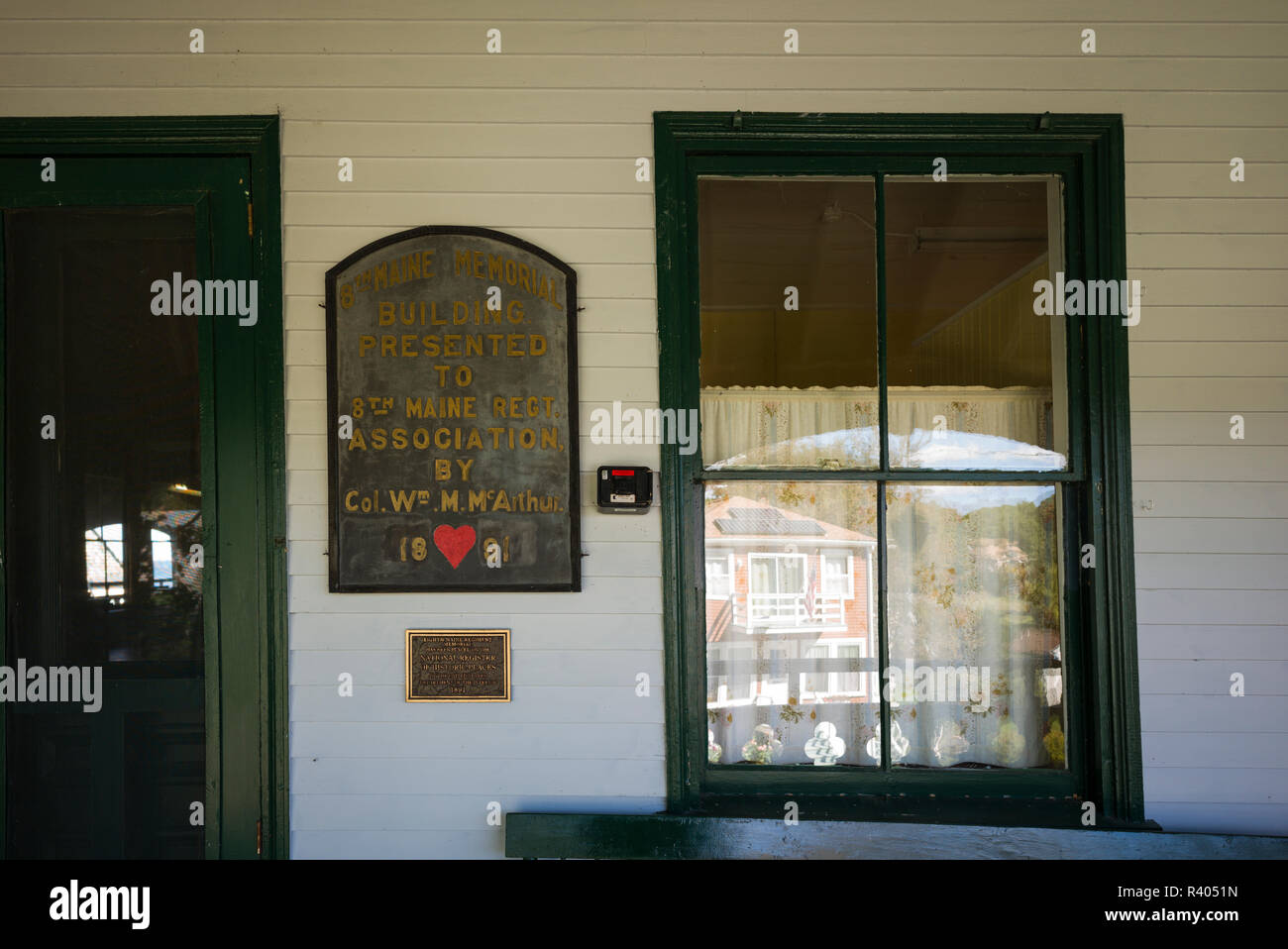 USA, Maine, Portland, Casco Bay, Peaks Island, 8th Maine Regiment House ...