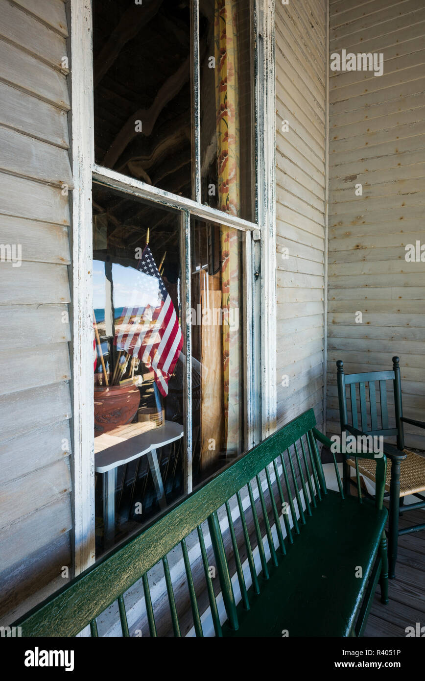 USA, Maine, Portland, Casco Bay, Peaks Island, 8th Maine Regiment House ...