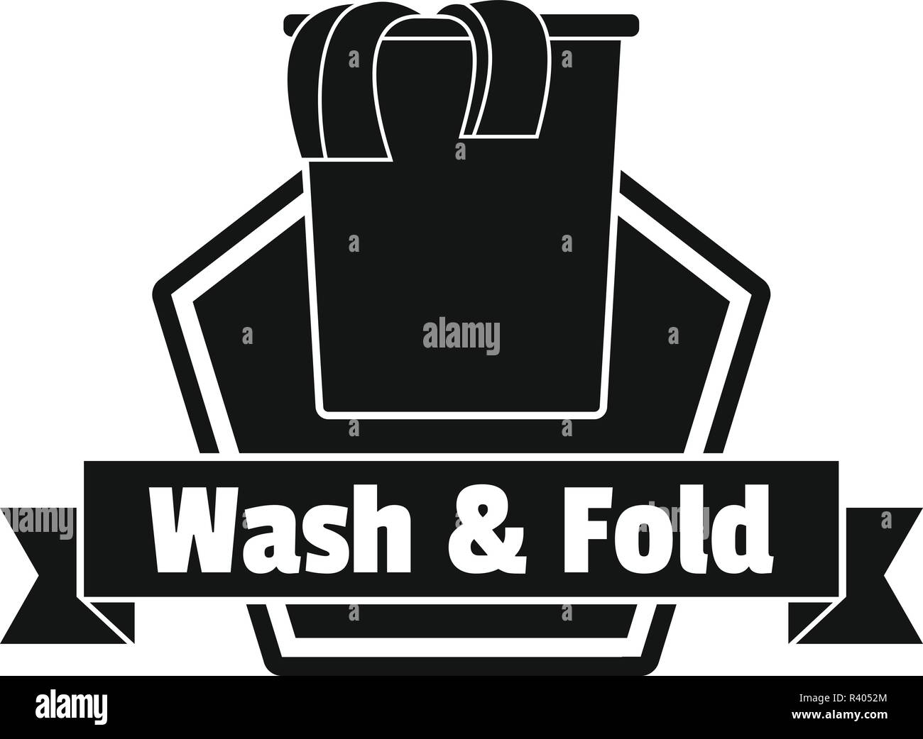 Laundry clothes wash logo. Simple illustration of laundry clothes wash ...