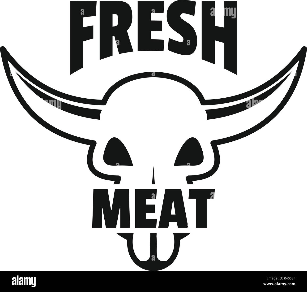 Fresh meat logo. Simple illustration of fresh meat vector logo for web ...
