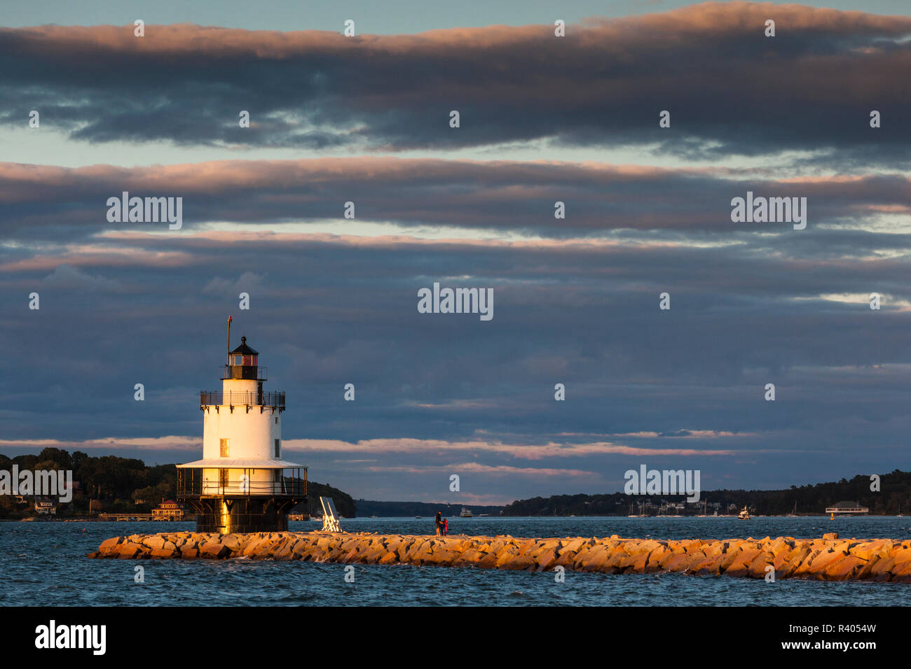 Portland spring point ledge lighthouse hi-res stock photography and ...