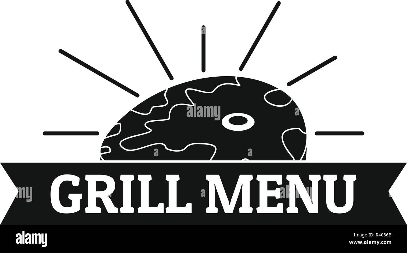 Bbq grill menu logo. Simple illustration of bbq grill menu vector logo ...