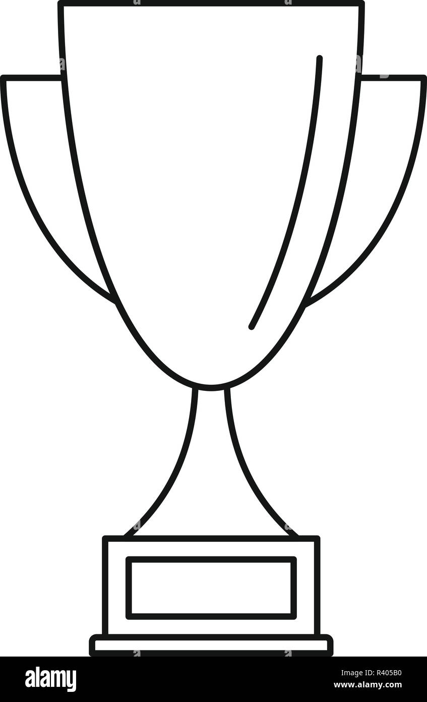 Bowling cup icon. Outline bowling cup vector icon for web design ...