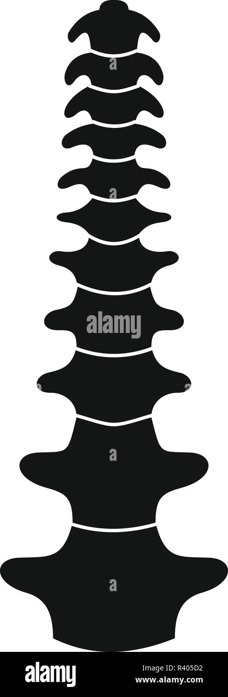 Human spine icon. Simple illustration of human spine vector icon for ...