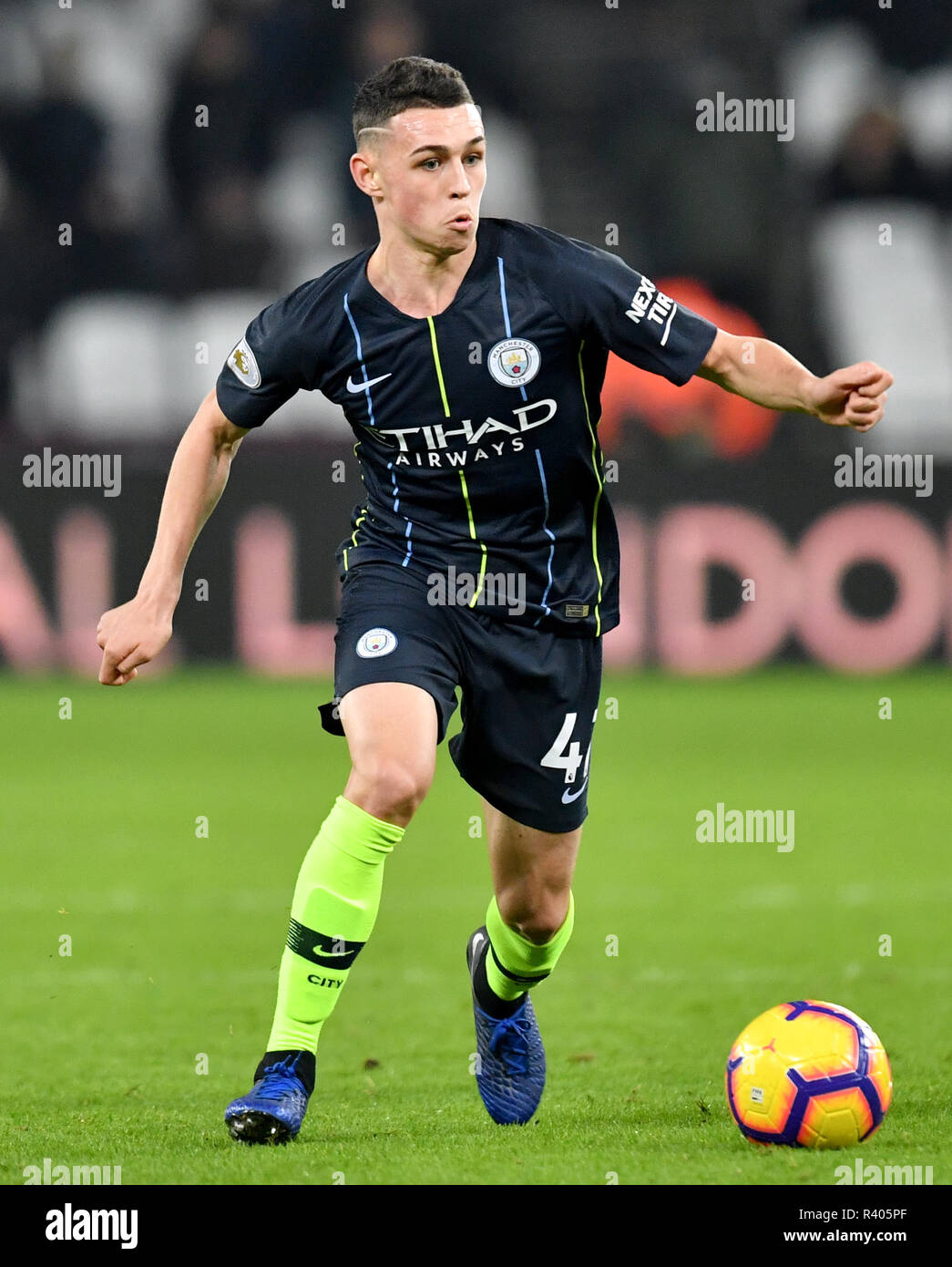 Manchester City's Phil Foden during the Premier League match at The ...