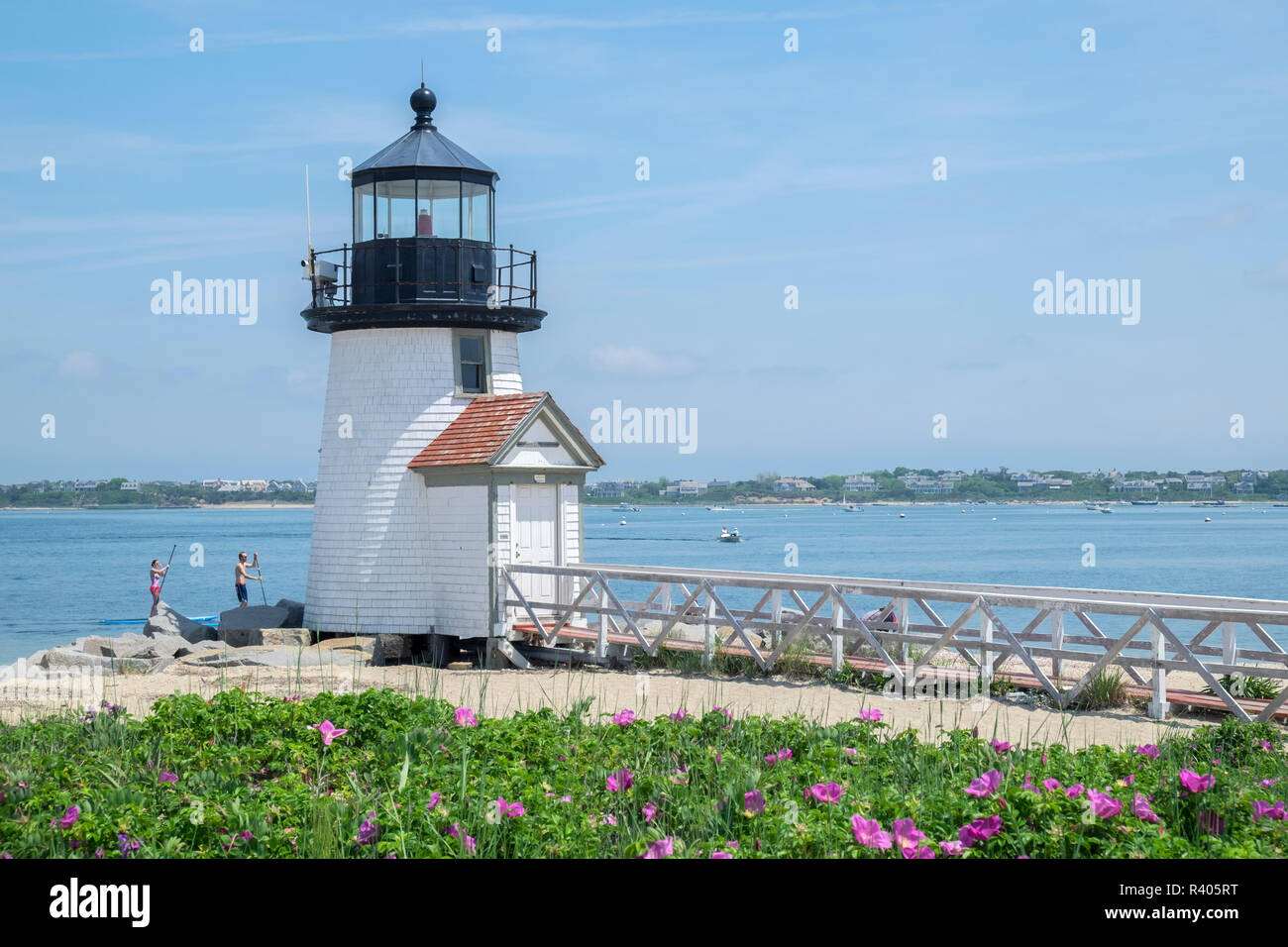 Brant Lighthouse, Nantucket Harbor, Nantucket, Massachusetts, USA Stock ...
