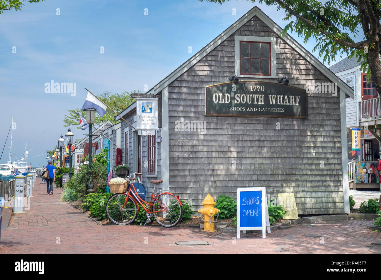 Old South Wharf, Nantucket, Massachusetts, USA Stock Photo - Alamy