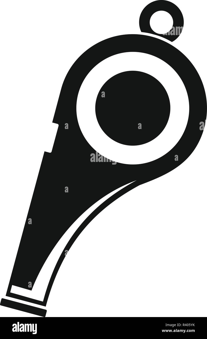 Whistle icon. Simple illustration of whistle vector icon for web design ...
