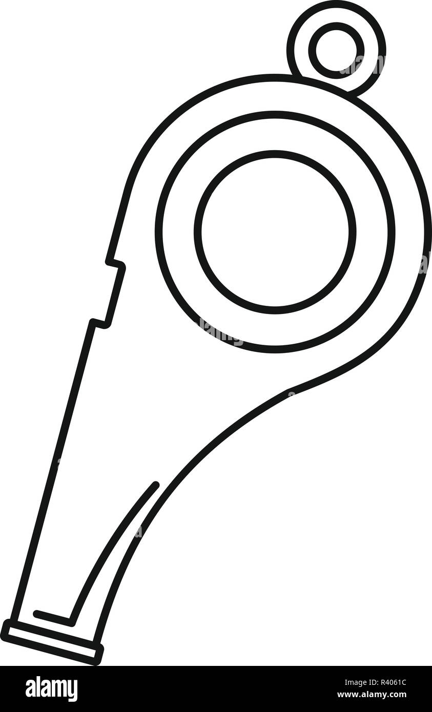 Whistle Icon Outline Whistle Vector Icon For Web Design Isolated On White Background Stock
