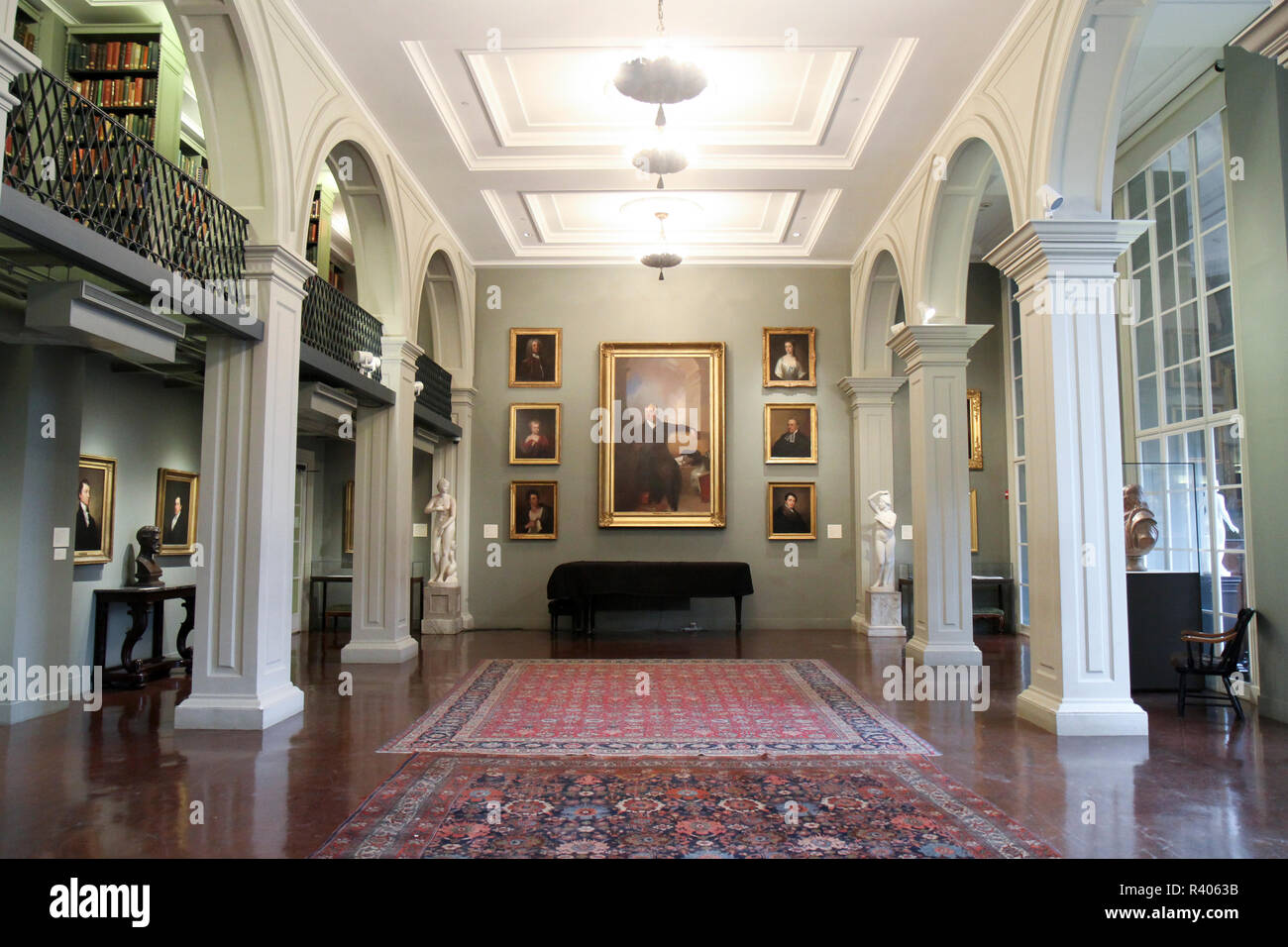 Inside The Boston Athenaeum, Boston, Massachusetts, Usa Stock Photo - Alamy