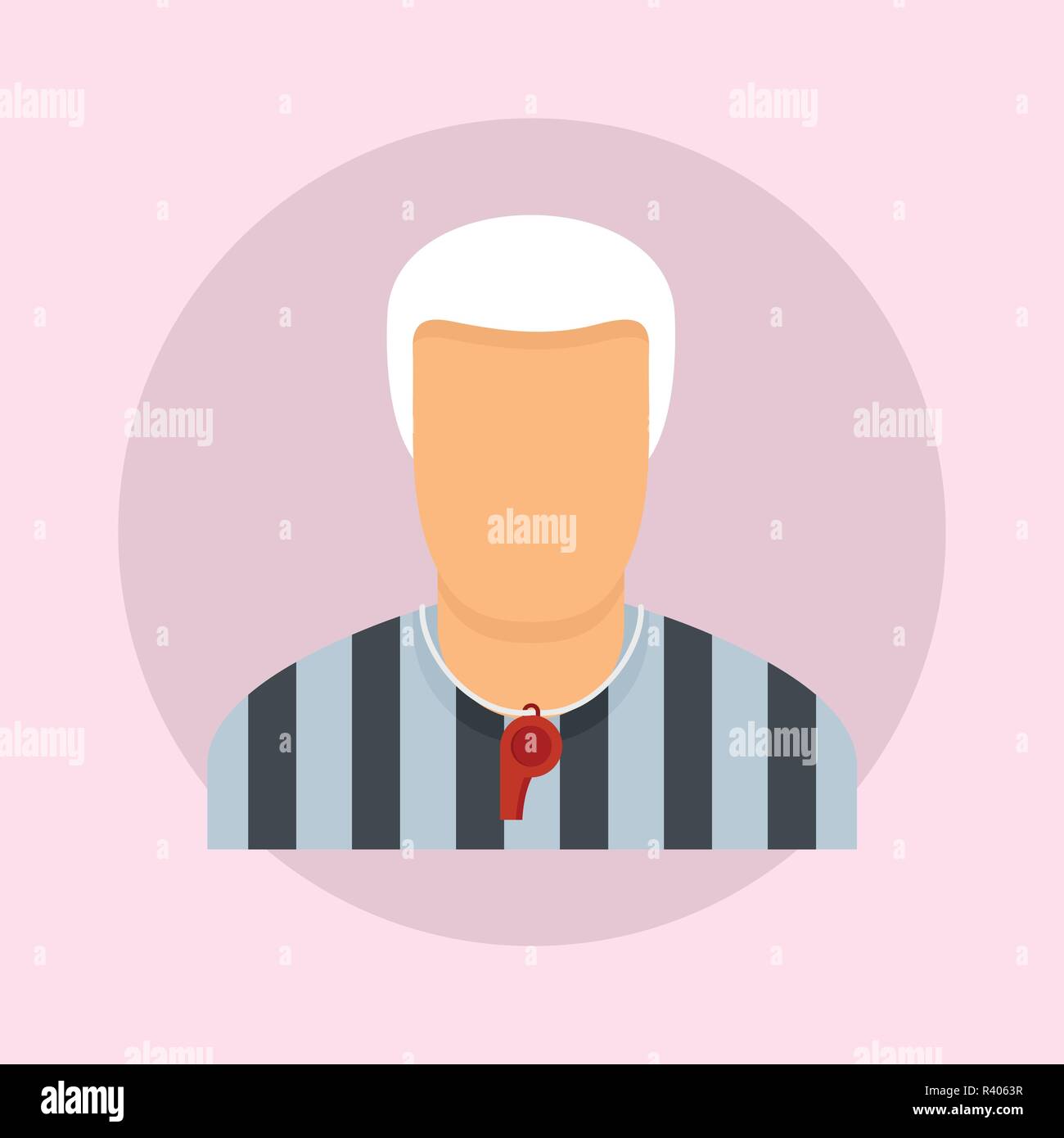 Footbal referee background. Flat illustration of footbal referee vector ...