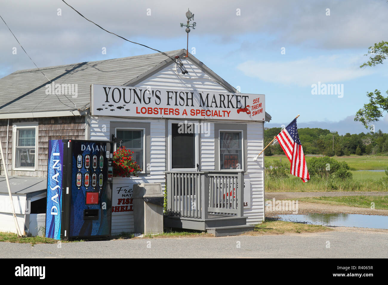 Young's Fish Market, Orleans, Cape Cod, Massachusetts, USA Stock Photo ...