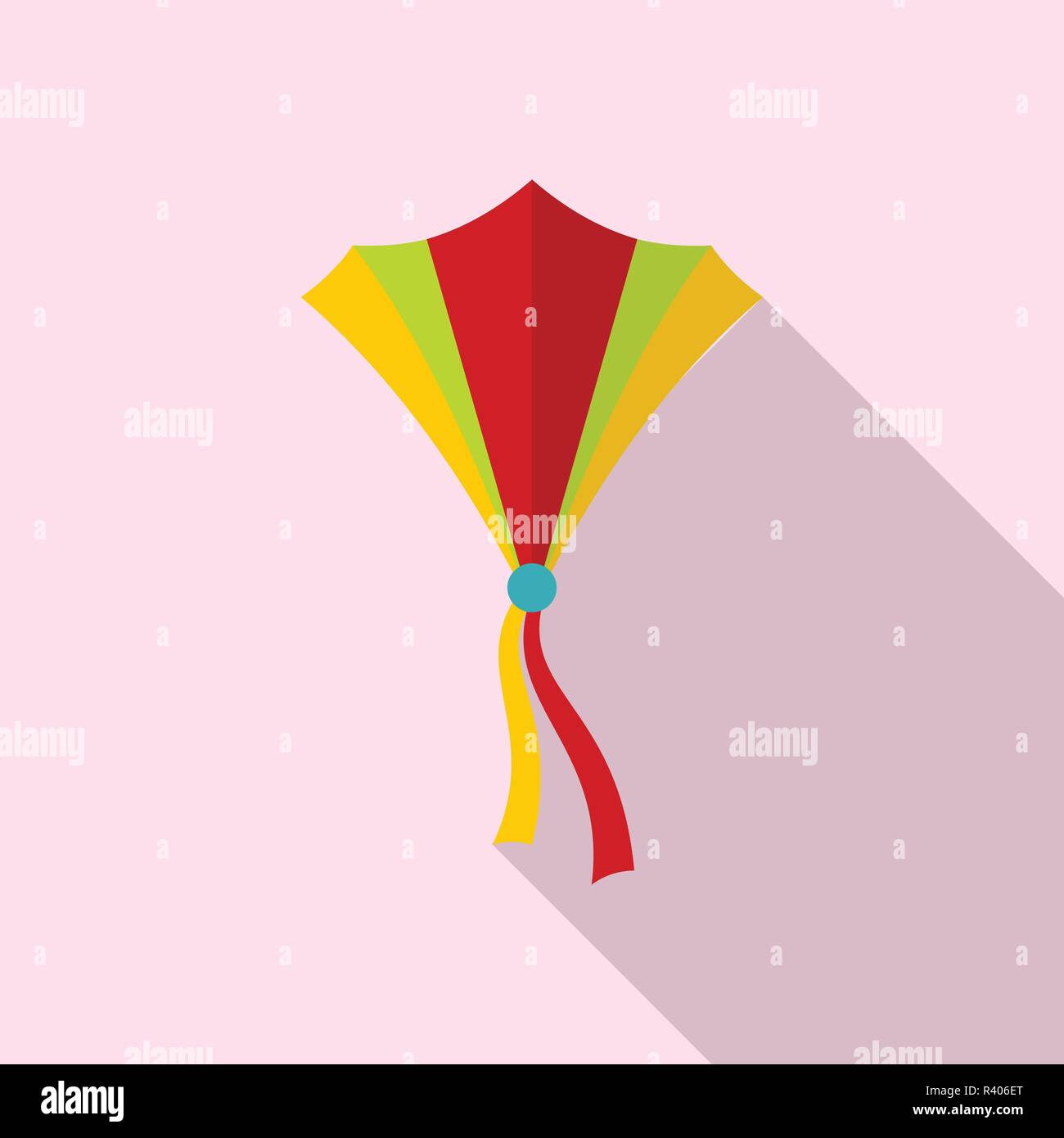 String kite icon. Flat illustration of string kite vector icon for web ...