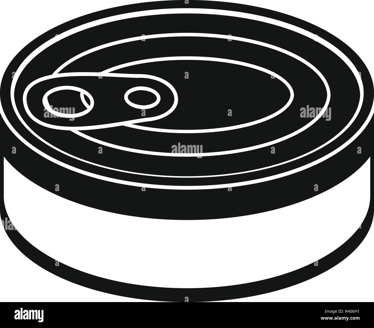 Tuna can icon. Simple illustration of tuna can vector icon for web ...