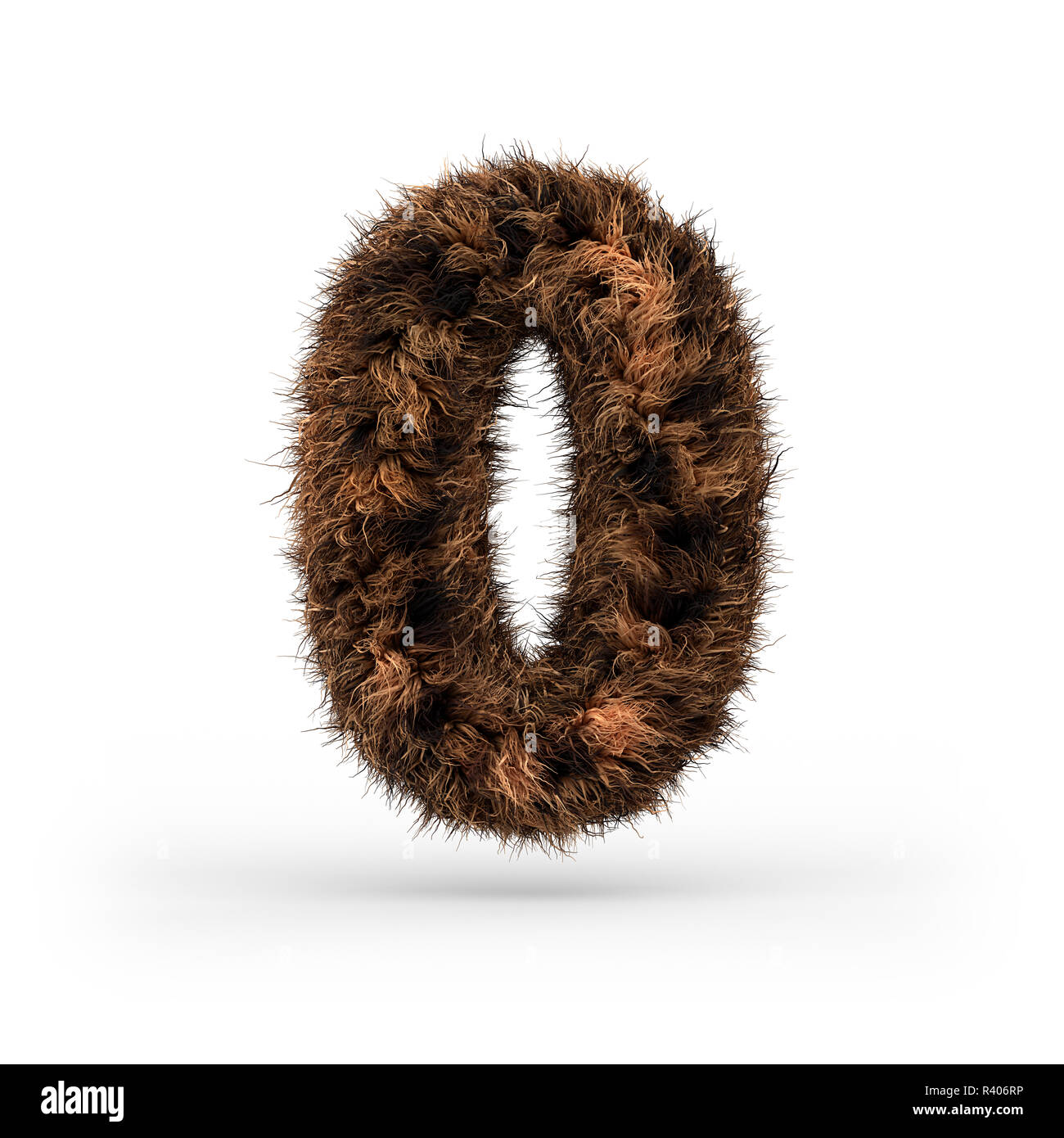 Uppercase fluffy and furry font made of fur texture for poster printing ...