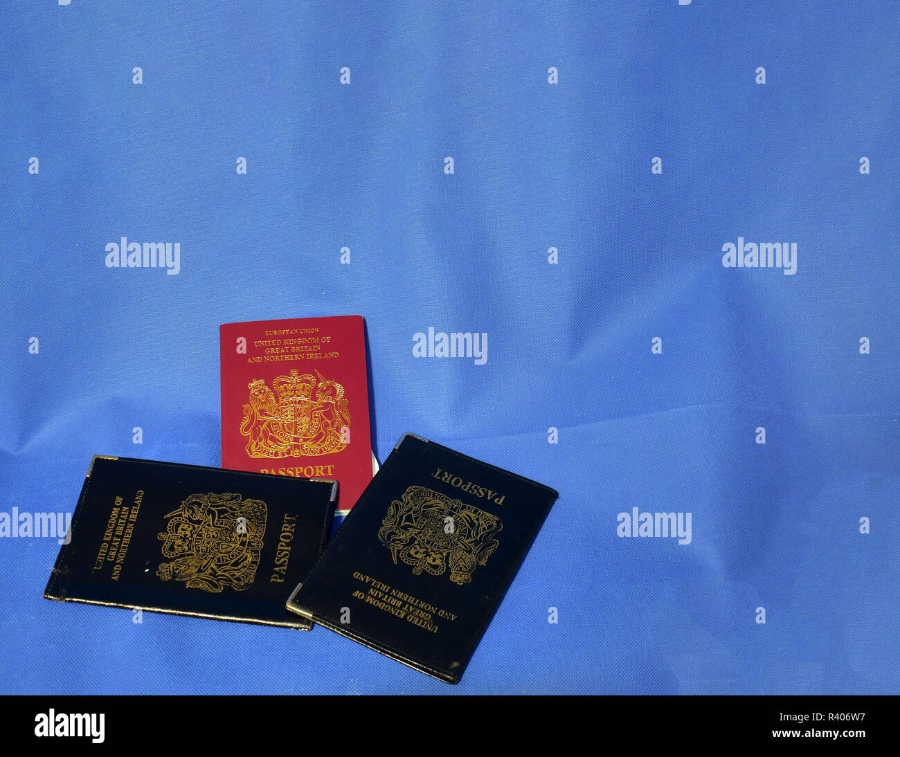 Multiple Passports. A selection of passports and holders showing pages ...