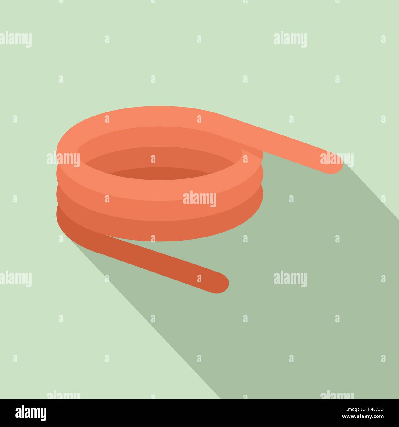 Spiral spring icon. Flat illustration of spiral spring vector icon for ...
