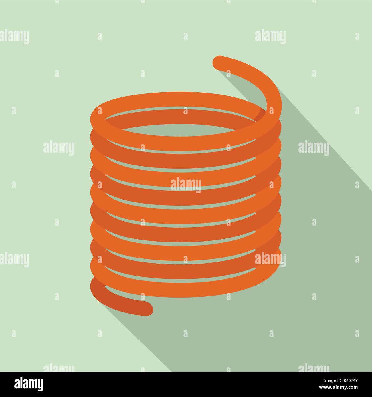 Flexible cable icon. Flat illustration of flexible cable vector icon ...