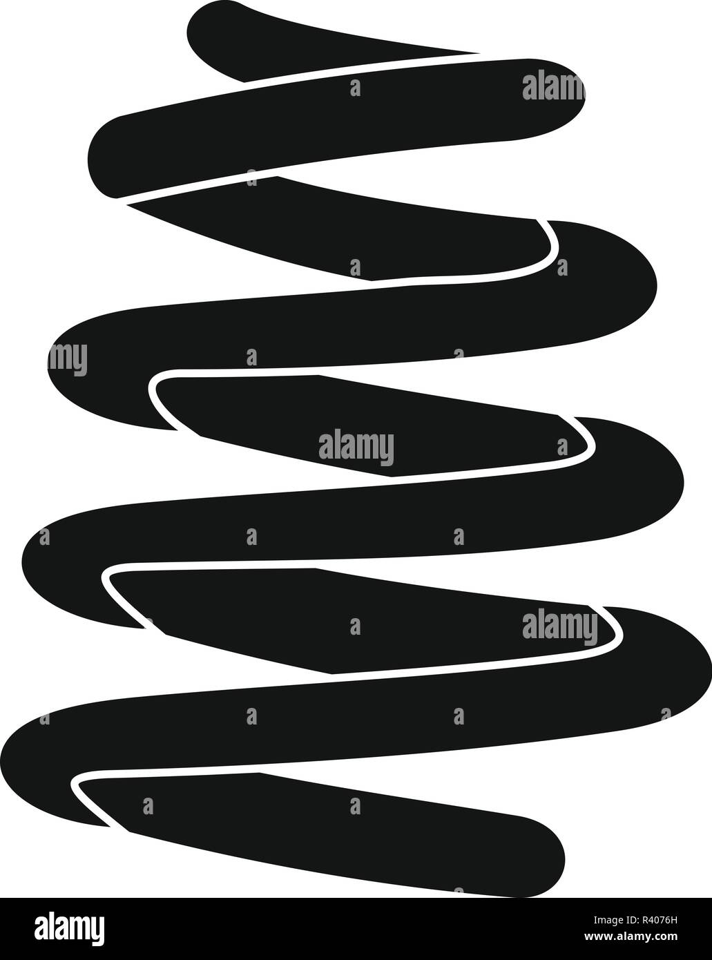 Spring coil icon. Simple illustration of spring coil vector icon for ...