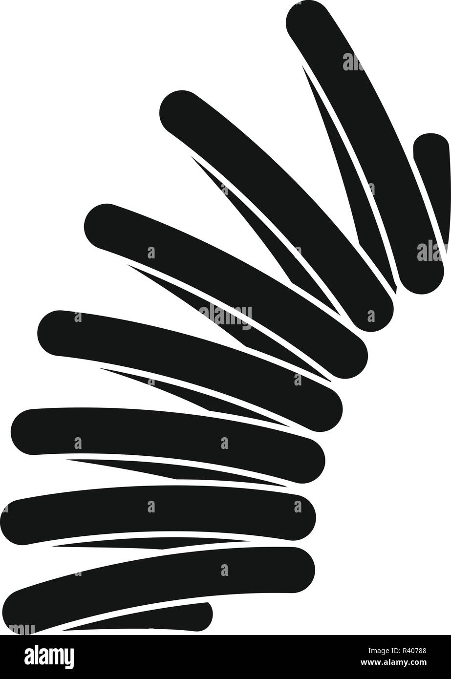 Jump coil icon. Simple illustration of jump coil vector icon for web ...