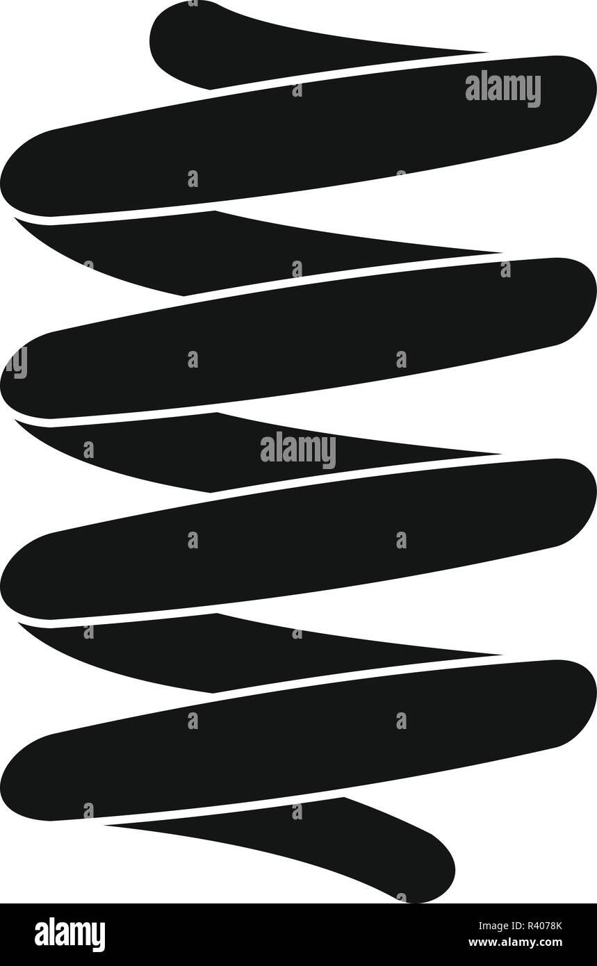Low car spring icon. Simple illustration of low car spring vector icon ...