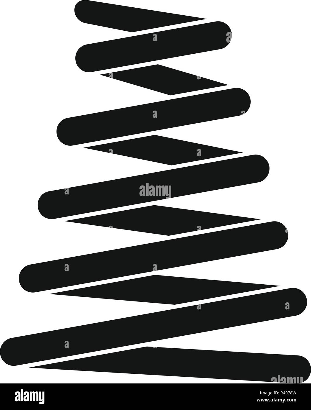Car spring coil icon. Simple illustration of car spring coil vector ...