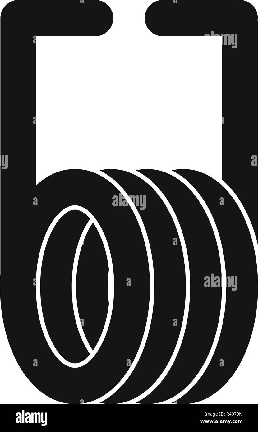 Metal coil icon. Simple illustration of metal coil vector icon for web ...