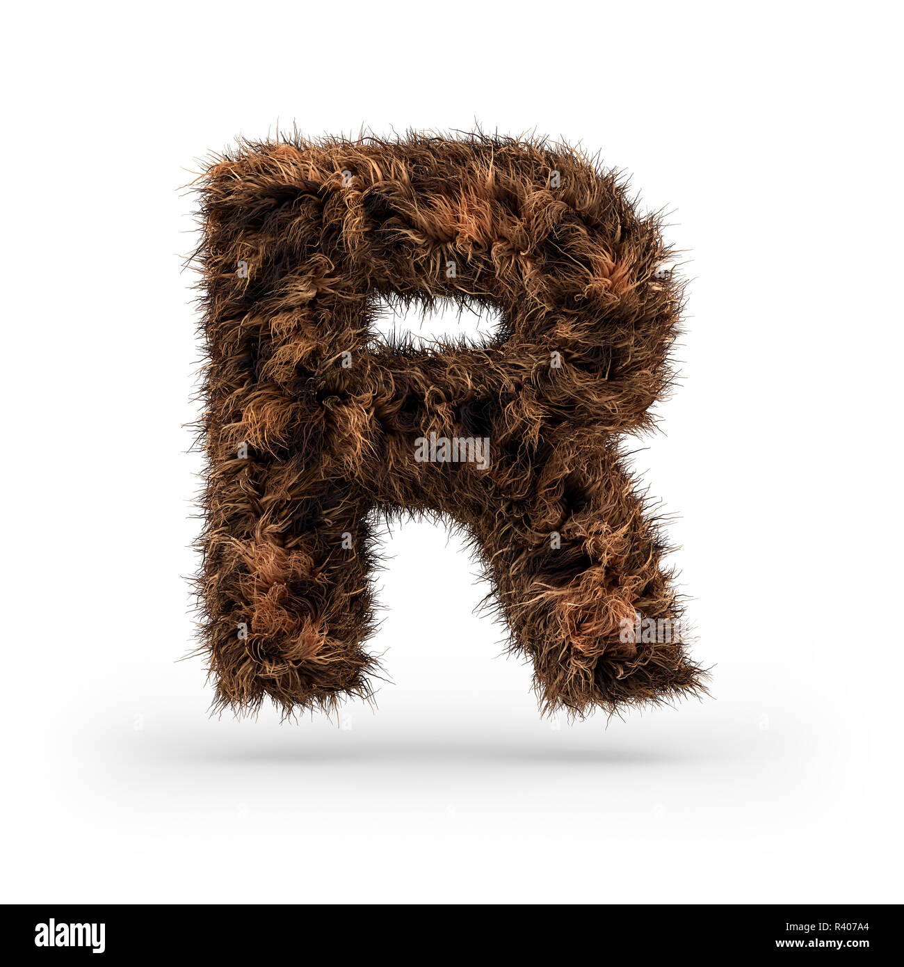 Uppercase Fluffy And Furry Font Made Of Fur Texture For Poster Printing