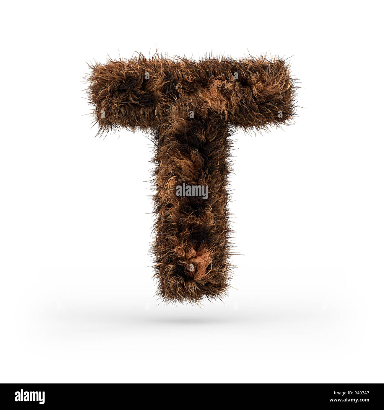 Uppercase Fluffy And Furry Font Made Of Fur Texture For Poster Printing