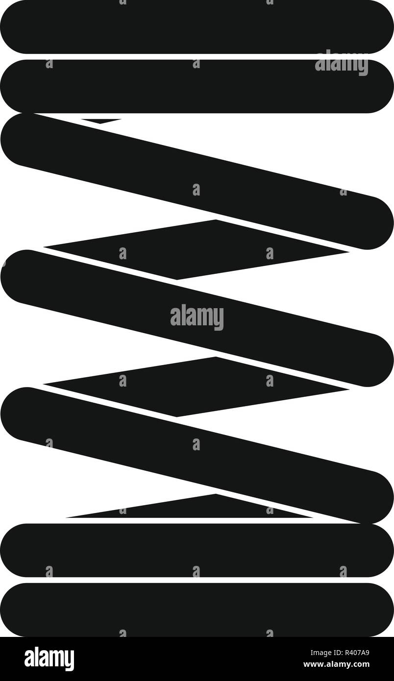 Elastic spring wire icon. Simple illustration of elastic spring wire ...