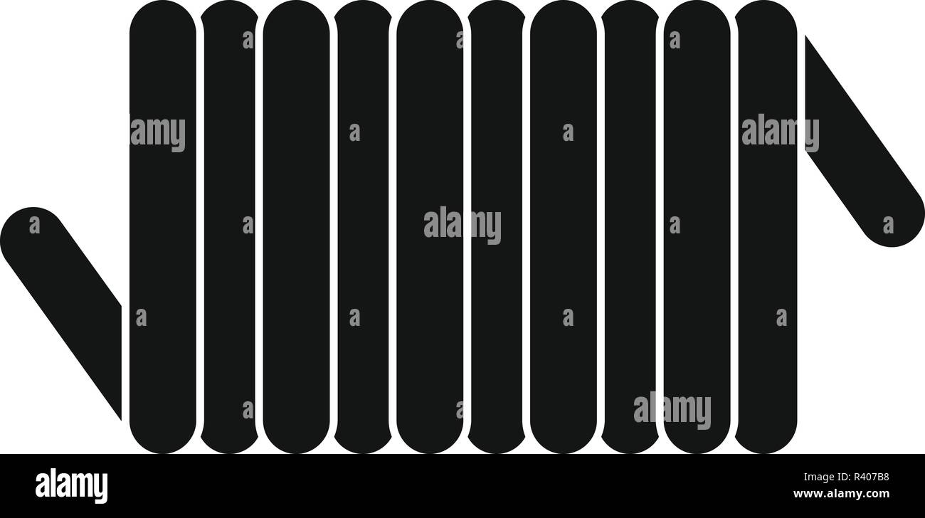 Cord spring coil icon. Simple illustration of cord spring coil vector icon for web design ...