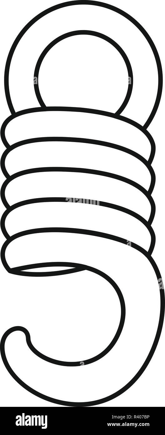 Elastic coil icon. Outline elastic coil vector icon for web design ...
