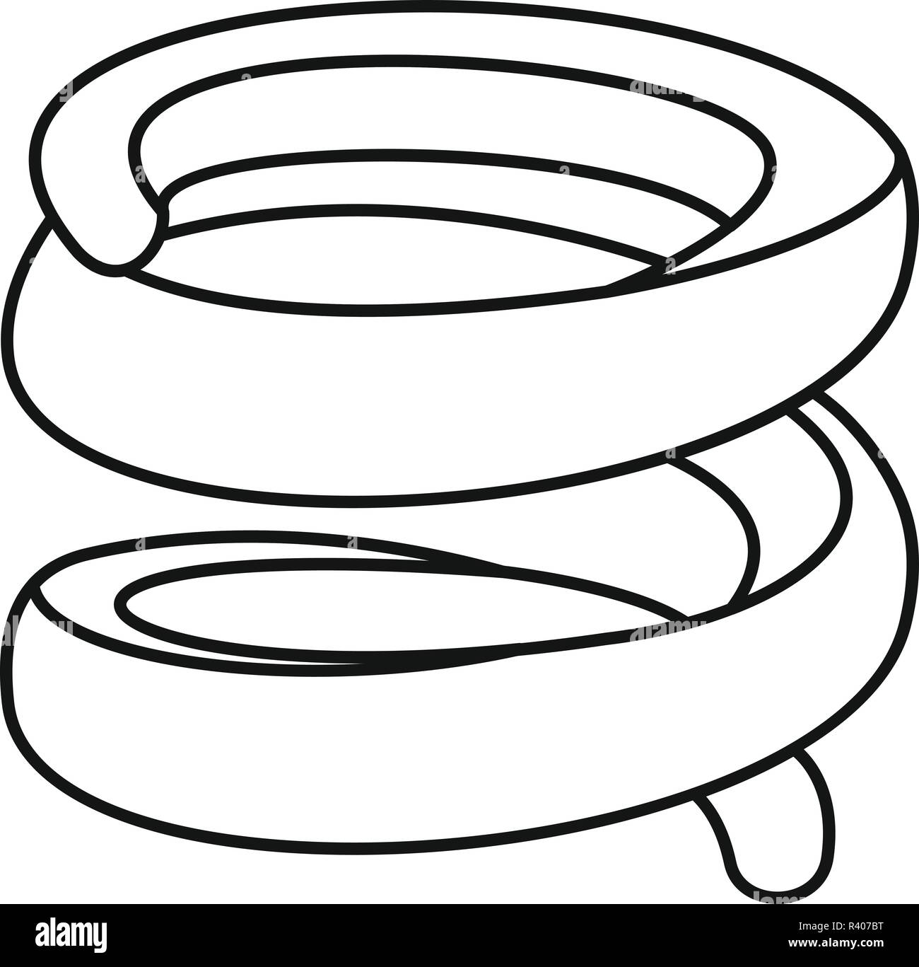 Industrial spring icon. Outline industrial spring vector icon for web ...