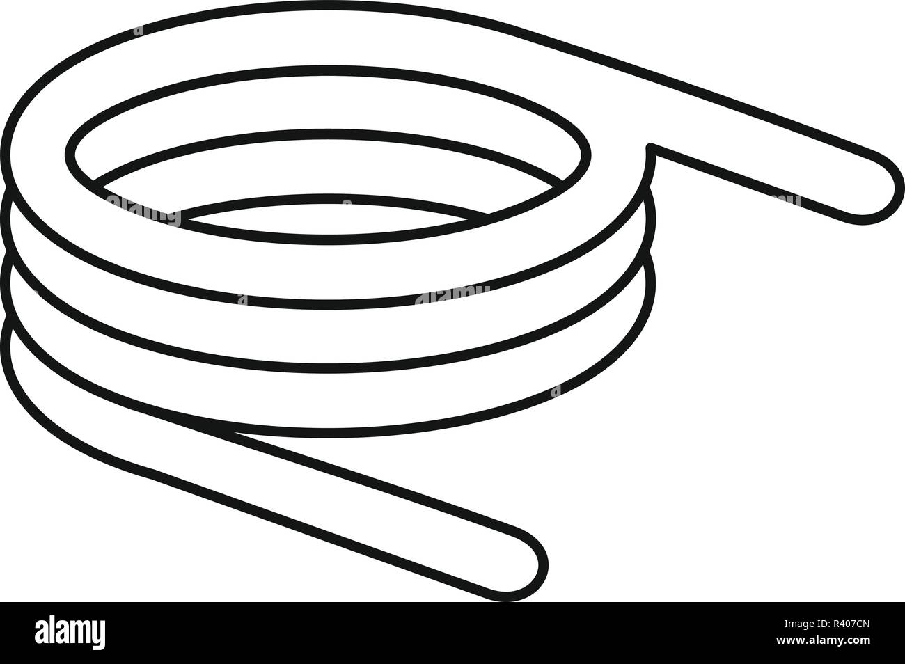 Spiral spring icon. Outline spiral spring vector icon for web design ...