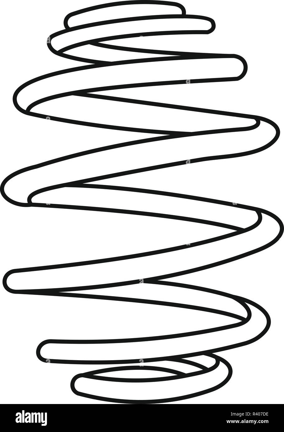 Low car spring icon. Outline low car spring vector icon for web design ...