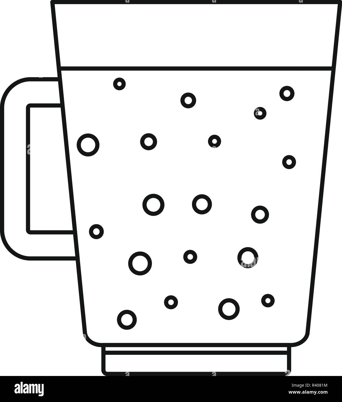 Blueberry smoothie icon. Outline blueberry smoothie vector icon for web ...