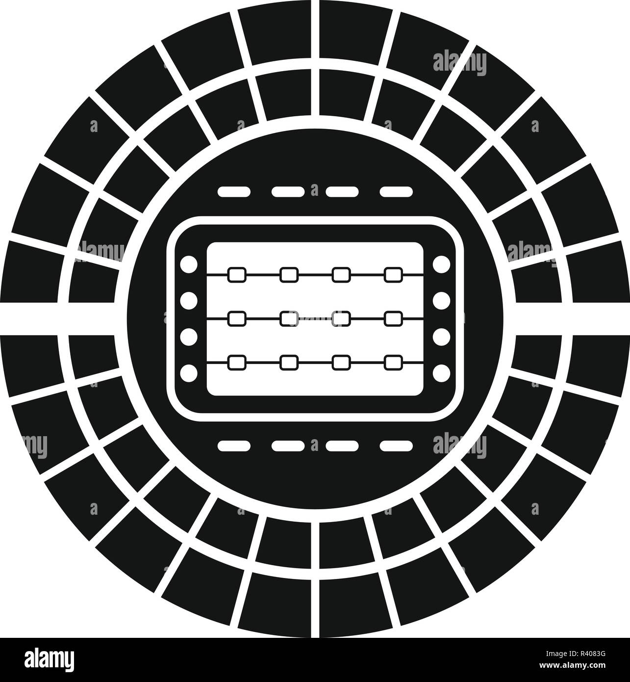 Sport stadium icon. Simple illustration of sport stadium vector icon ...