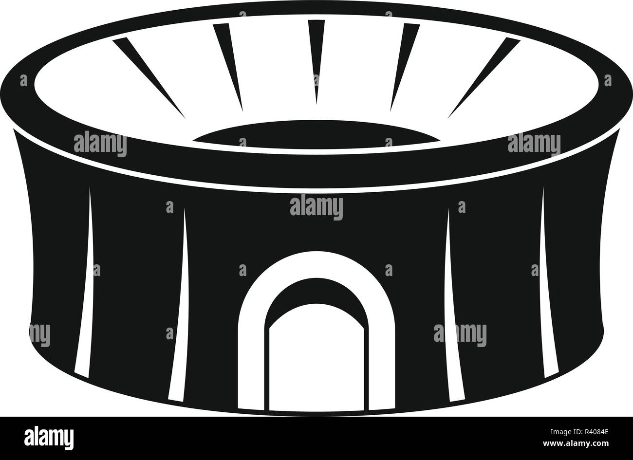 Sport arena icon. Simple illustration of sport arena vector icon for ...