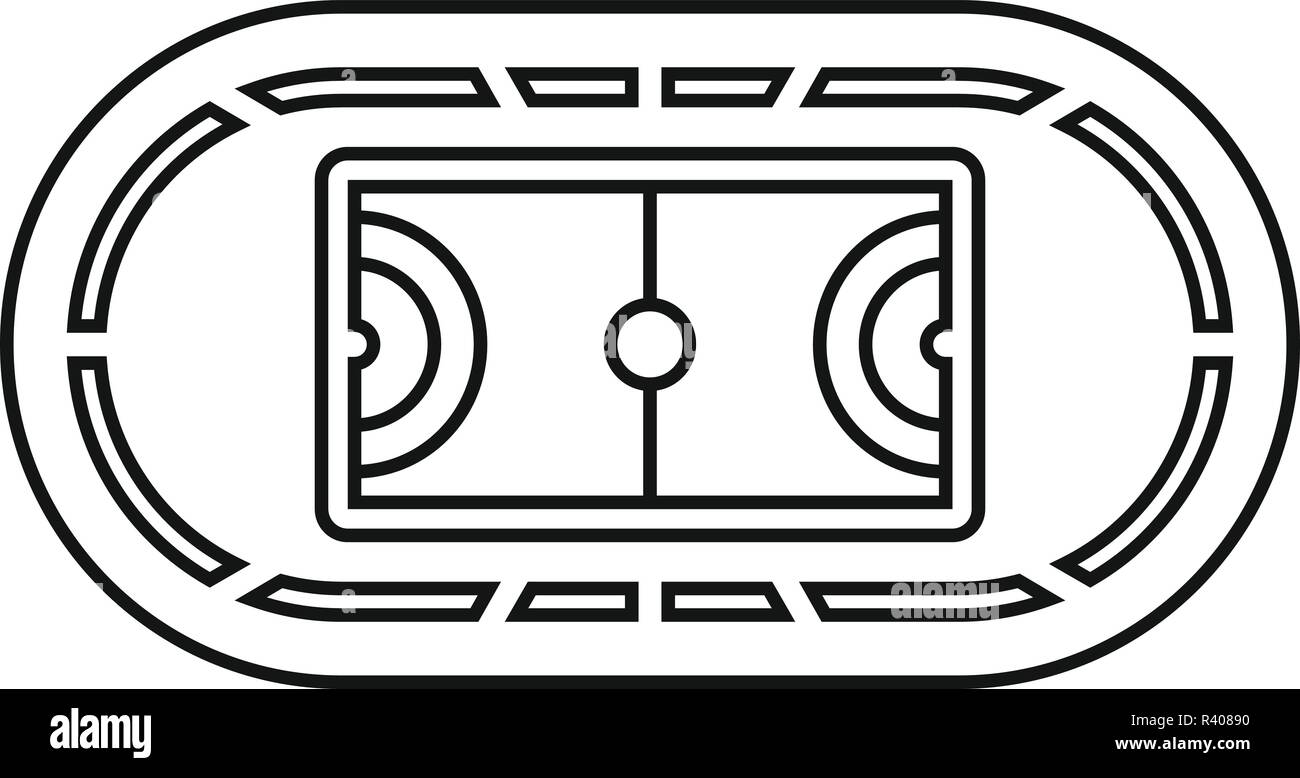 Top sport field icon. Outline top sport field vector icon for web ...