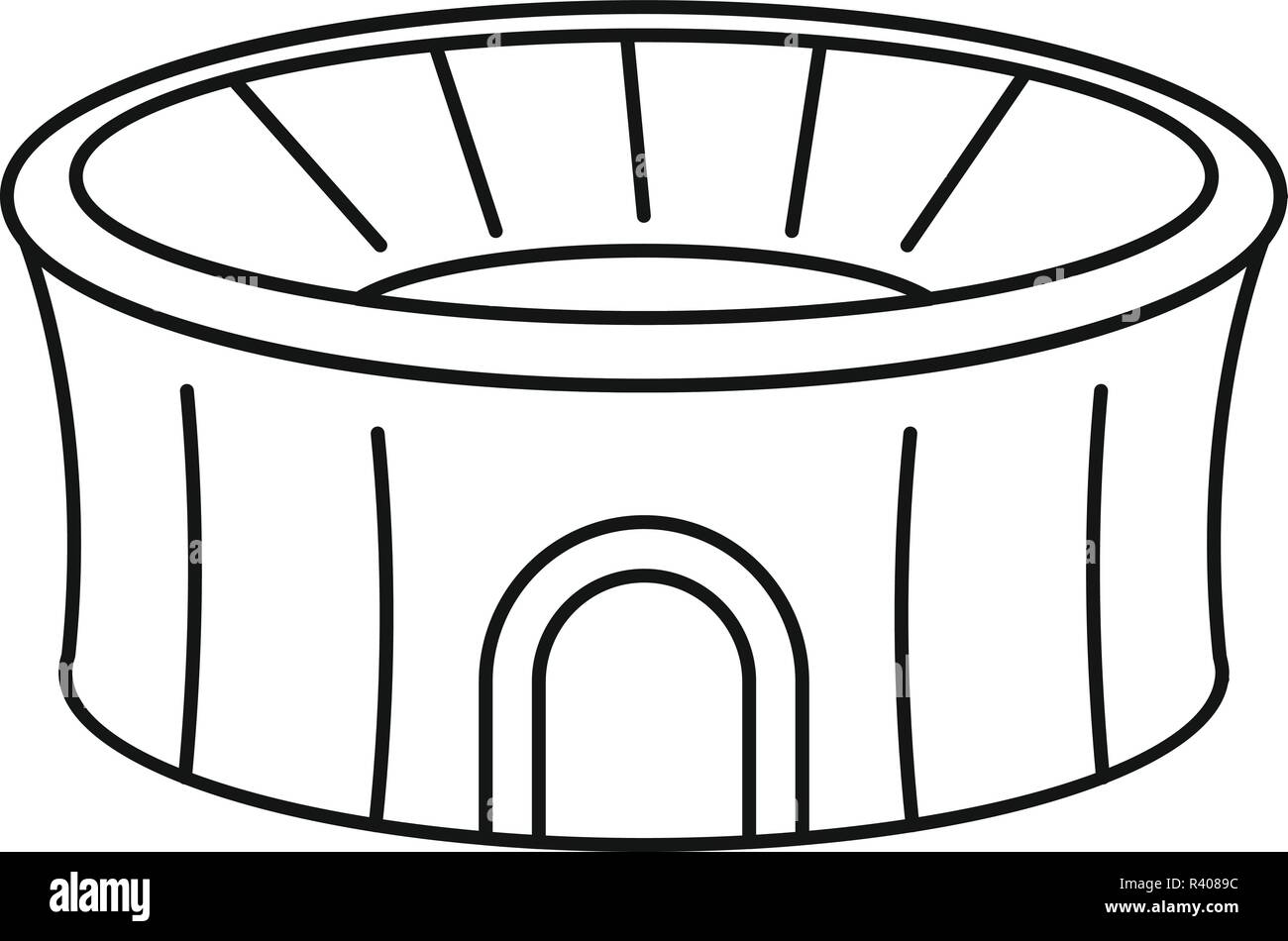 Sport arena icon. Outline sport arena vector icon for web design ...