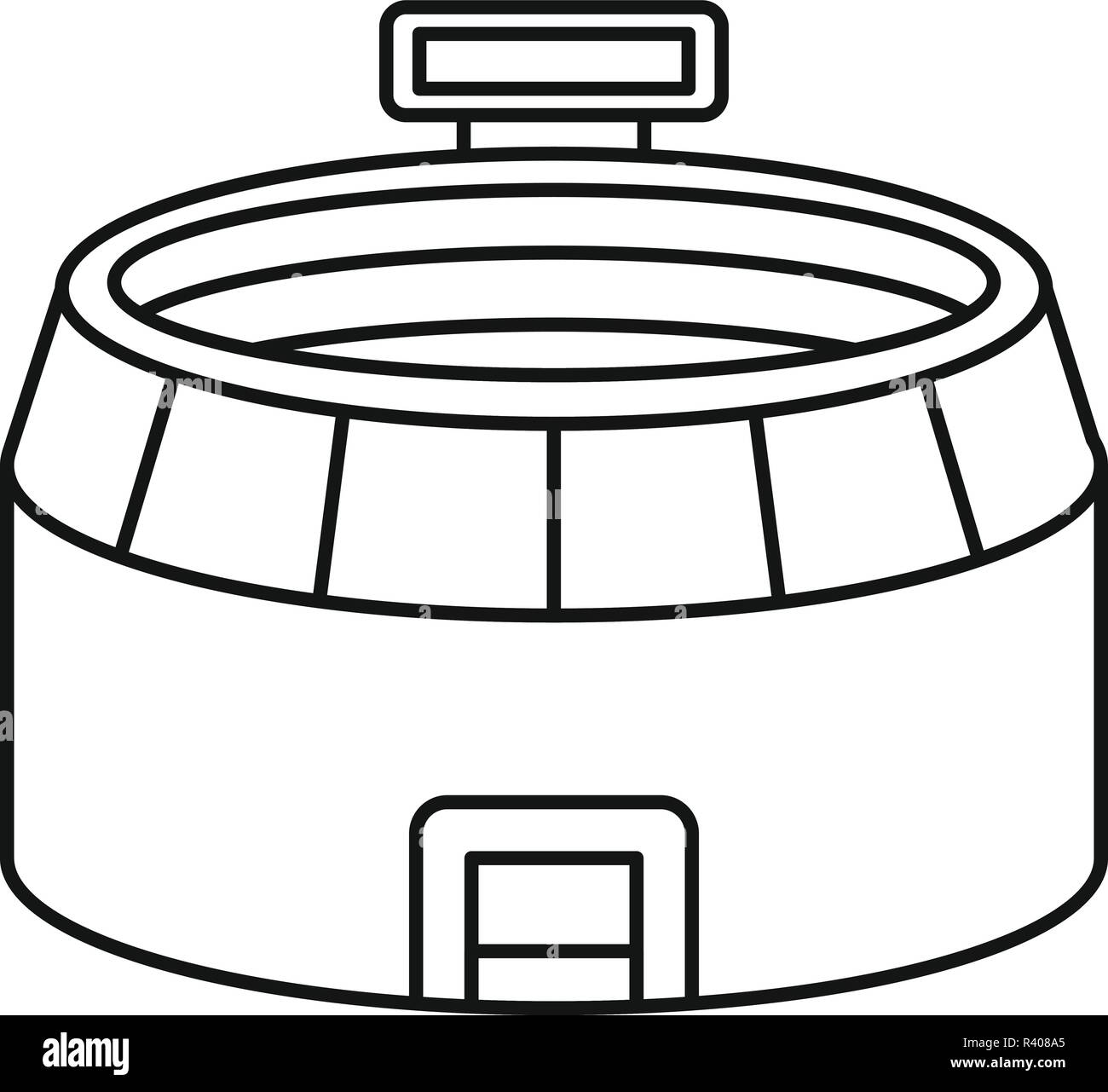 Football arena icon. Outline football arena vector icon for web design ...